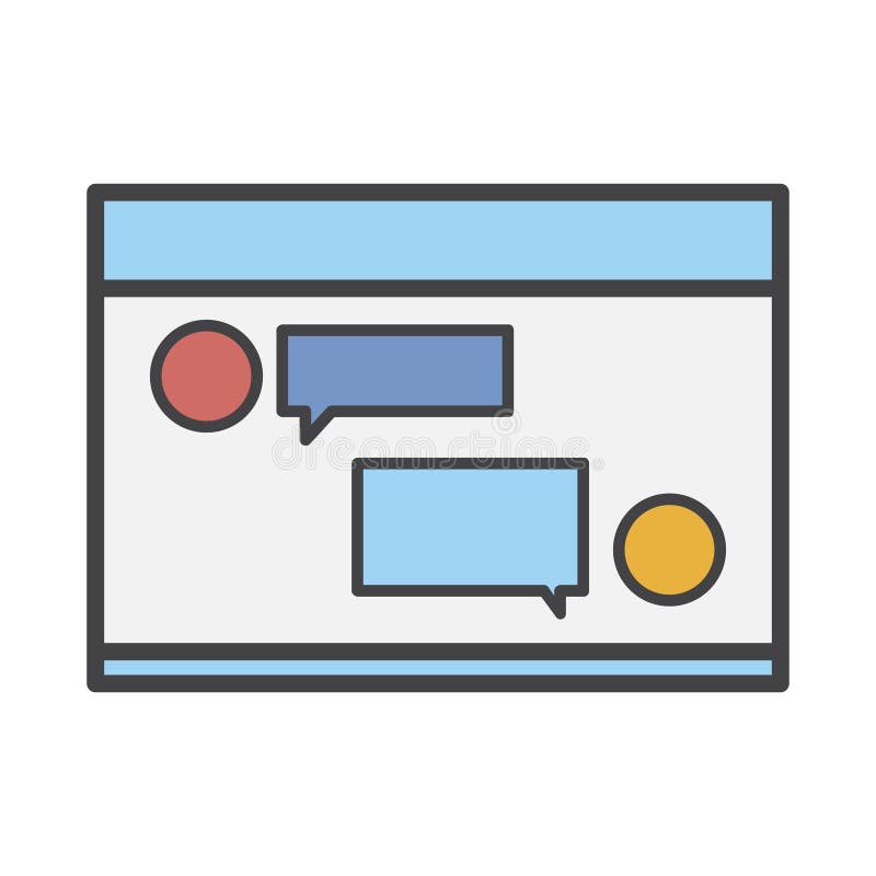Illustrations of Instant Messaging Screen Technology Stock Illustration ...