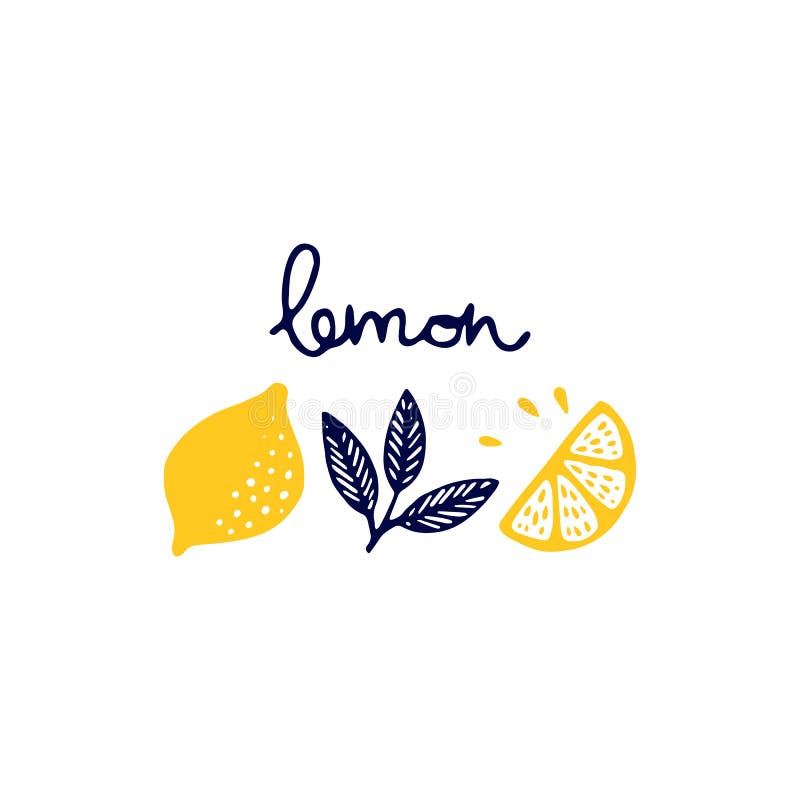 Lemon Written Stock Illustrations – 332 Lemon Written Stock ...