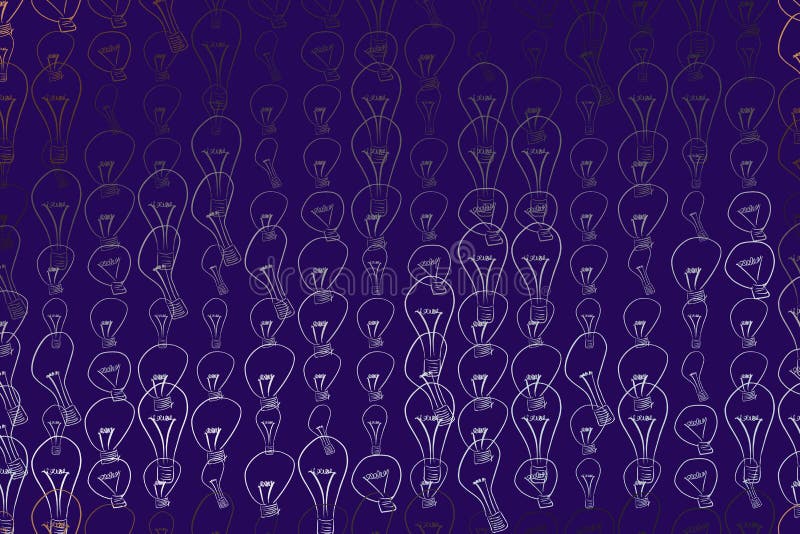 Illustrations of Light Bulbs. Cover, Background, Wallpaper & Concept ...