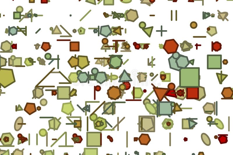 Illustrations of Line or Shape. Effect, Pattern, Art & Design. Stock ...