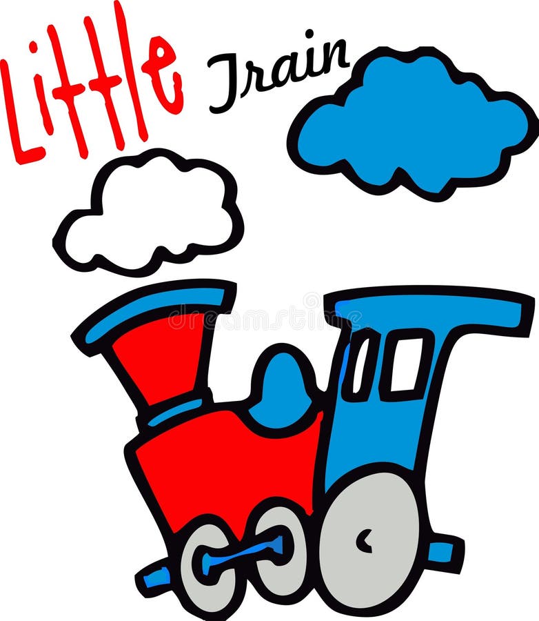 Little Train Print Vector Art Stock Vector - Illustration of cilp ...