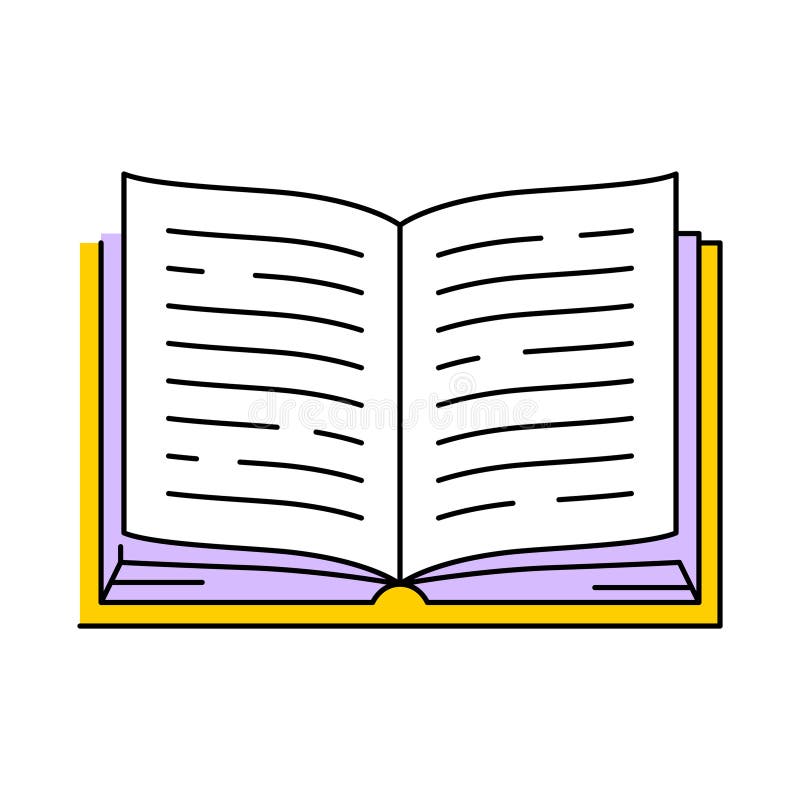 Illustrations of Open Book. Image for Education and School Stock ...