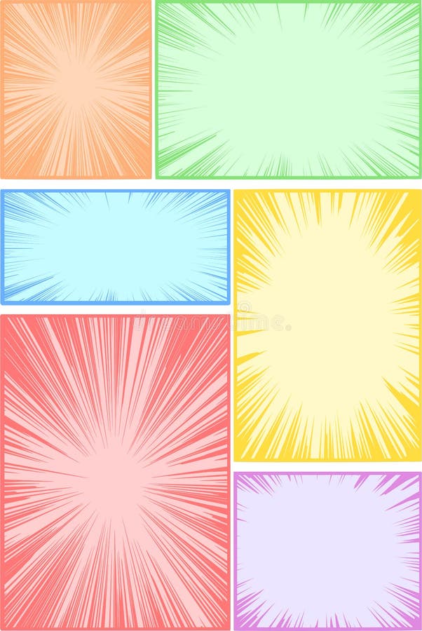 Illustration of a Pale Color Cartoon Frame Stock Vector - Illustration ...