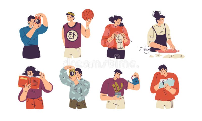 Illustrations Representing a Wide Range of Diverse Activities Along ...