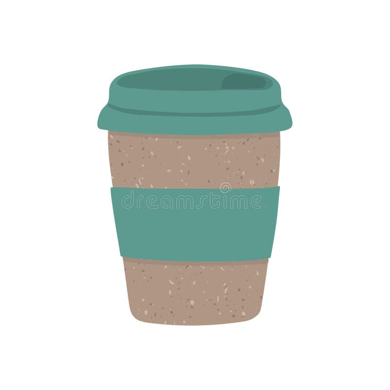 Reusable Coffee Cup Cartoon Stock Illustrations – 409 Reusable Coffee ...