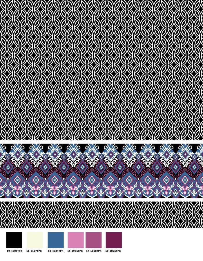 Dress Textures Tribal Pattern Print Stock Illustration - Illustration ...