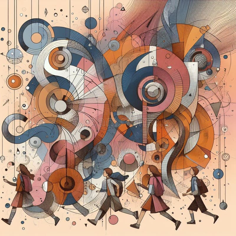 Illustrations on the Theme of Pencil Drawings. Abstraction, Graphics ...