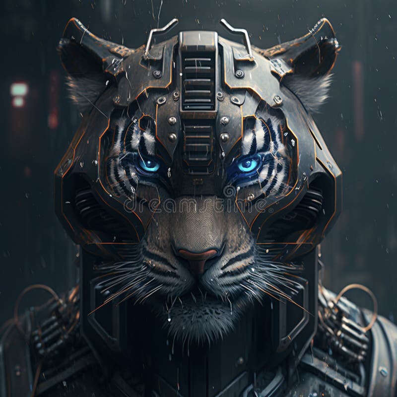 Tech Tiger Face Stock Illustrations – 161 Tech Tiger Face Stock ...