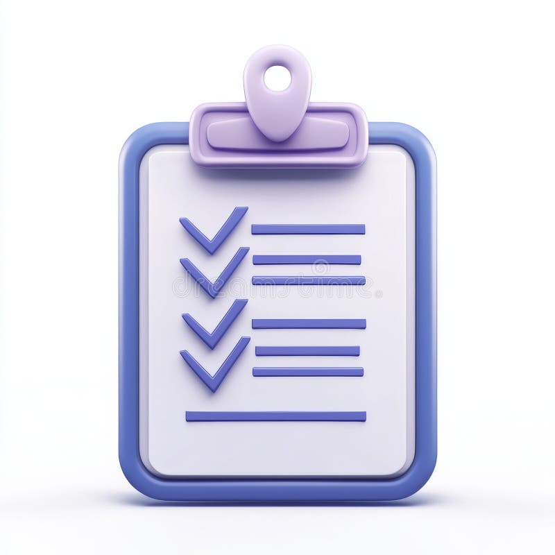 Illustrations of To-do Lists, Remaining Tasks, and Surveys for Icons ...