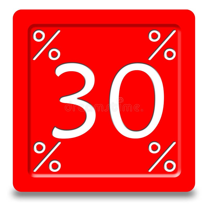 Illustrationssymbol Der Karte Mit Rabatt Stock Abbildung - Illustration ...