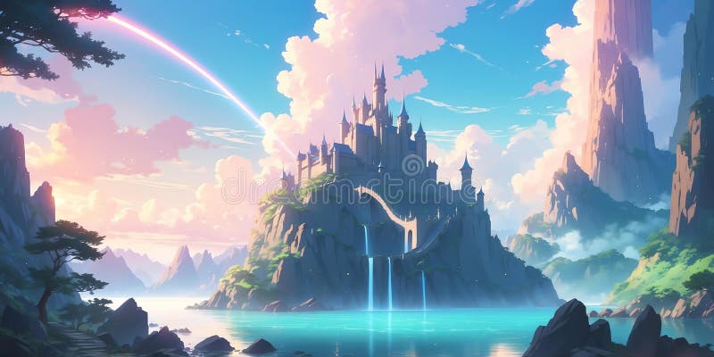 Illustrative Albedo Breathtaking Panoramic View of a Dragons L Ai ...