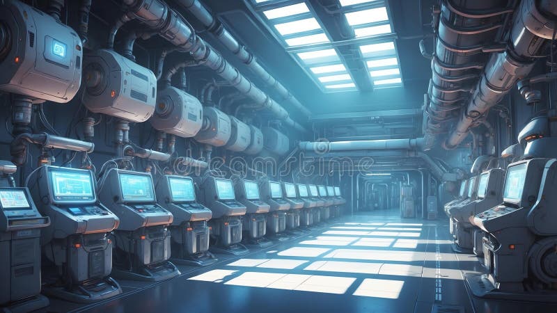 Anime Robotics Facility Stock Illustrations – 21 Anime Robotics ...