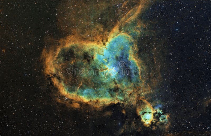 Illustrative Background of the Cosmos with Dark Clouds and Shiny Stars ...