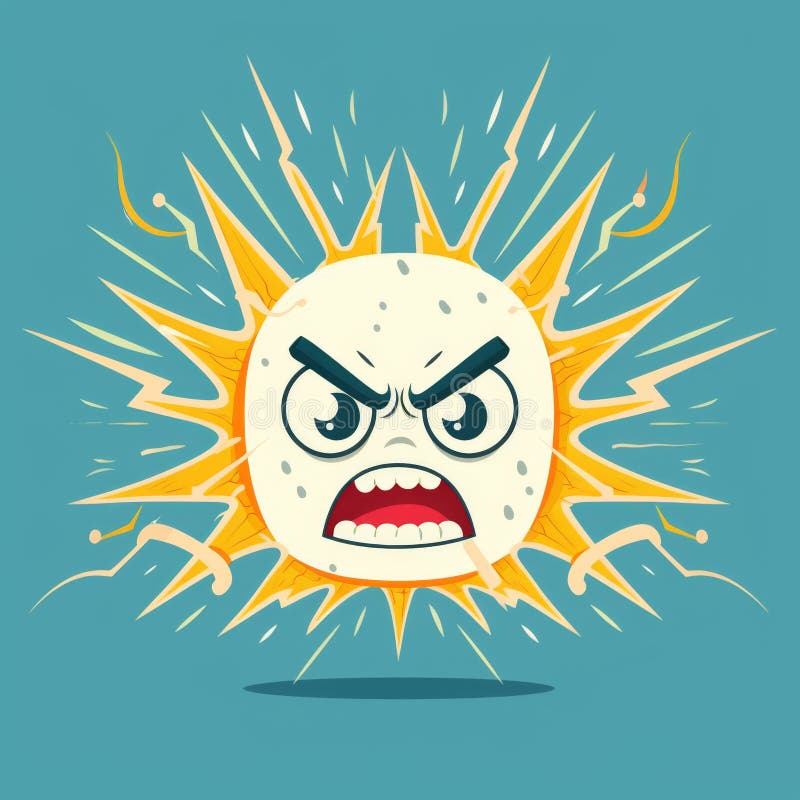Angry Sun Cartoon Character Stock Illustrations – 784 Angry Sun Cartoon ...