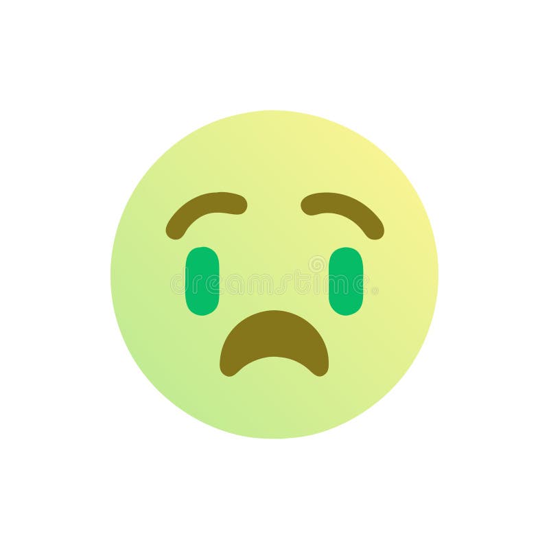 Illustrative Crying Face Icon for Feelings Stock Illustration ...