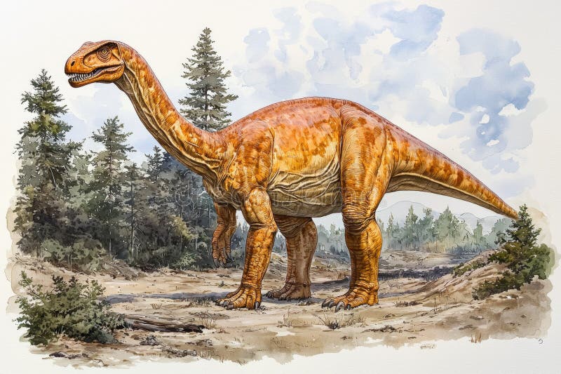 An Illustrative Depiction of Saltasaurus, Showcasing Its Dinosaur ...