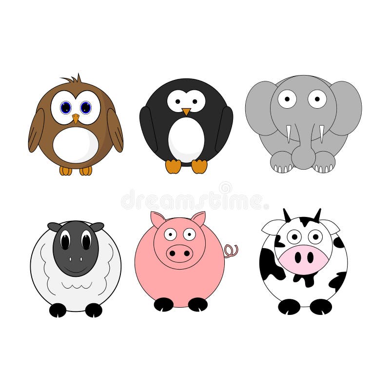 Animal shapes stock vector. Illustration of fauna, water - 4692727