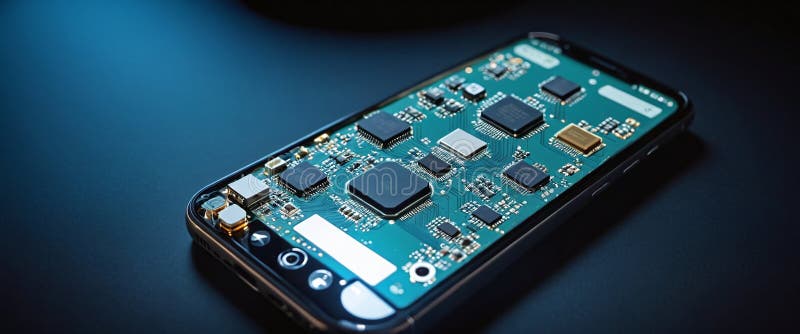 Illustrative Fictional Representation of a Transparent Cell Phone Shows ...