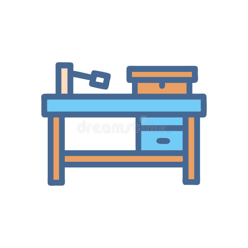 Unique Workbench Icon for Design Stock Vector - Illustration of craft ...