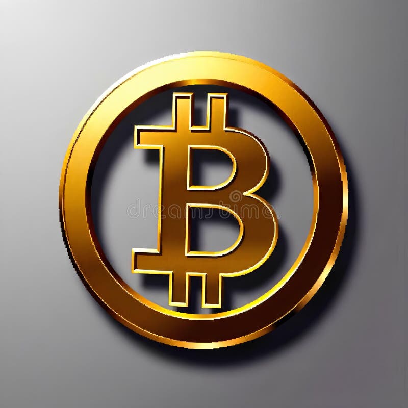 Illustrative Image with the Bitcoin Symbol Stock Illustration ...