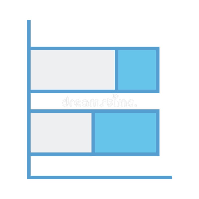 Illustrative Image of Blue Area Chart Stock Illustration - Illustration ...
