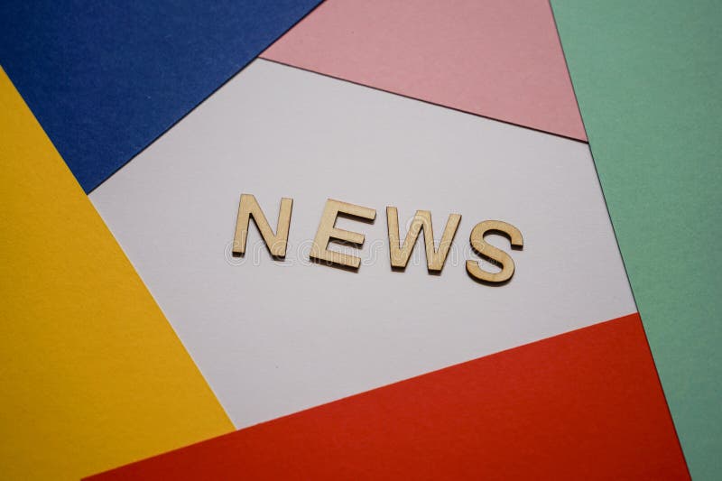 Illustrative Lettering and Graphic Image with -News - Lettering Stock ...