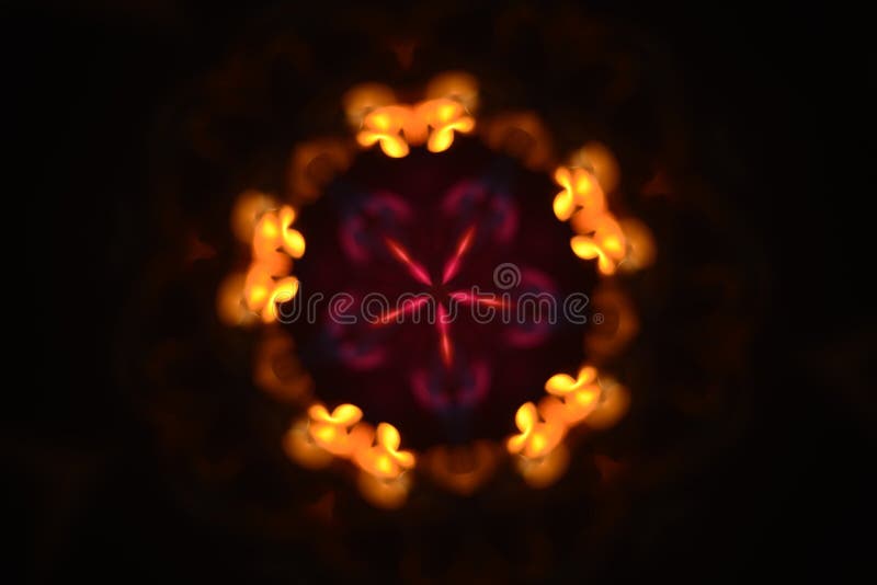 Illustrative Picture of Cool Colors in Flower Patterns Stock ...