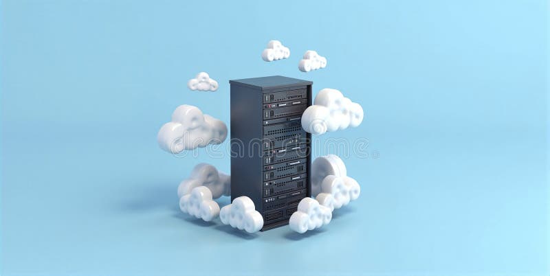 Illustrative Representation of a Data Server or Cloud Storage ...