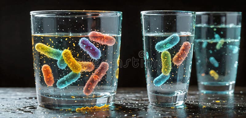 Illustrative Representation of Drinking Water Contaminated with ...