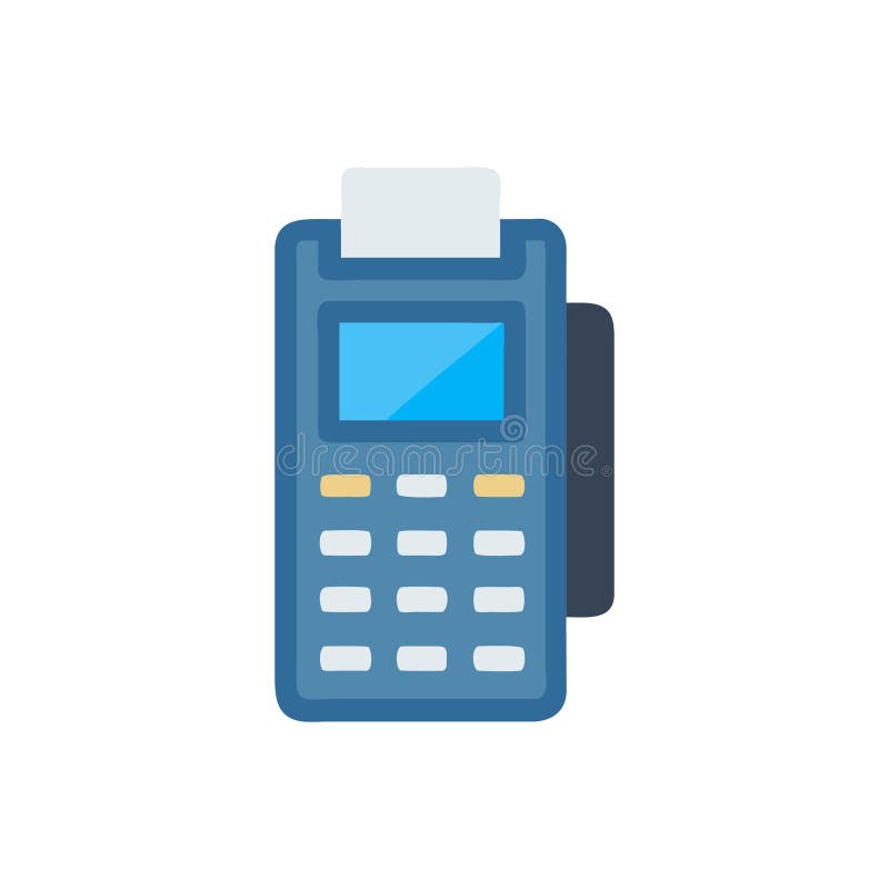 Payment Terminal Icon for Transactions Stock Illustration - Illustration of retail, business ...