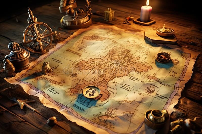 Illustrative Route Map from Point a To Point B with Direction Arrows ...