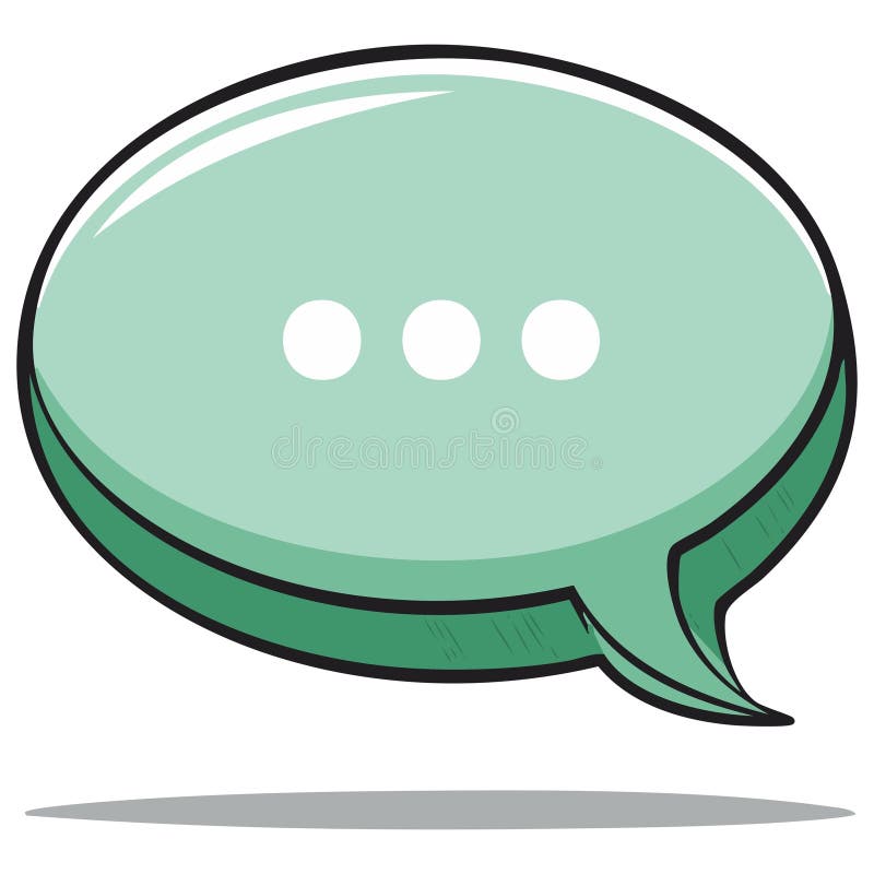 Illustrative Speech Balloon Symbolizing Communication and Connectivity ...