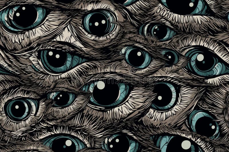 Illustrative Texture of Beautiful Eyes. Generative AI Stock ...