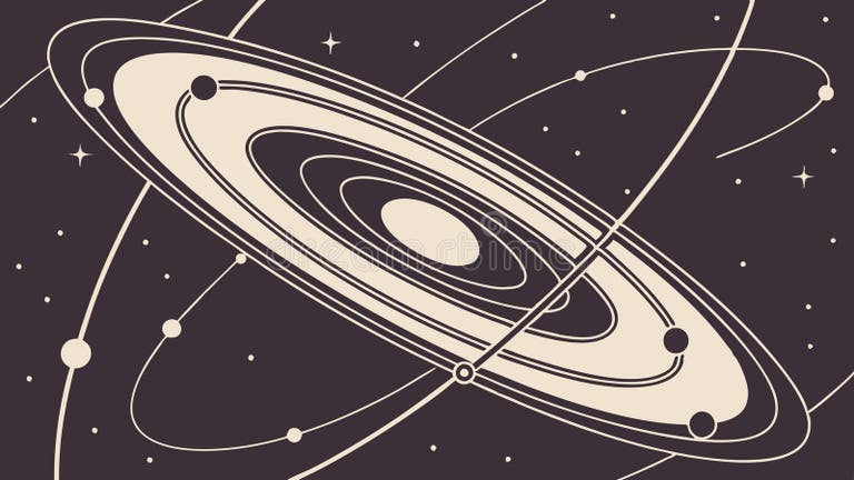 Solar System Planets Orbiting the Sun Vector Design Generative AI Stock ...