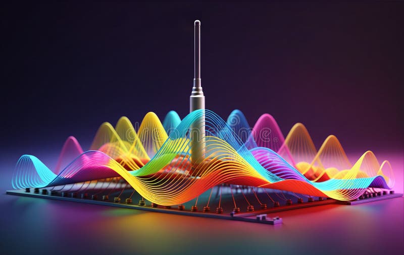 Illustrative Visualization of Radio Waves Around a Transmitting and ...