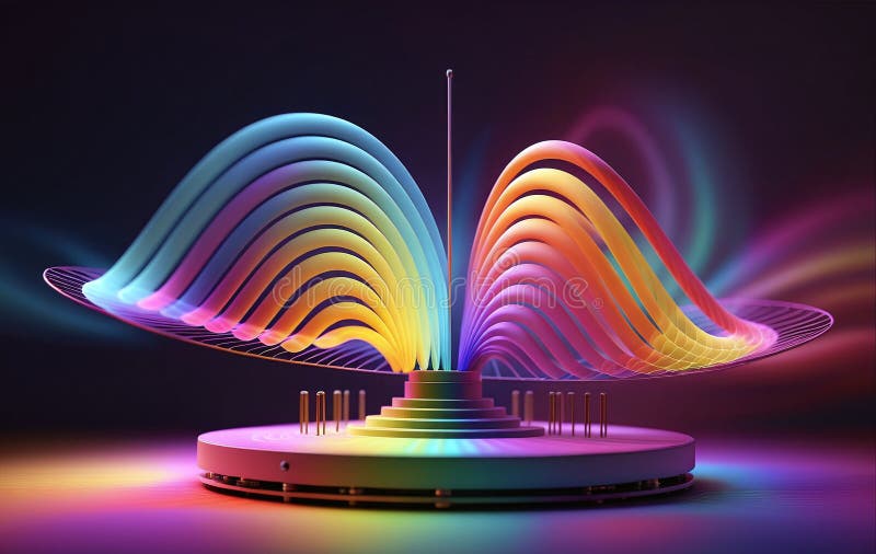 Illustrative Visualization of Radio Waves Around a Transmitting and ...