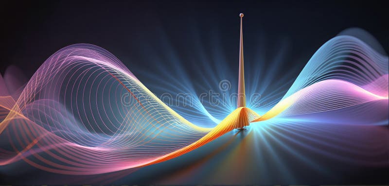 Illustrative Visualization of Radio Waves Around a Transmitting and ...