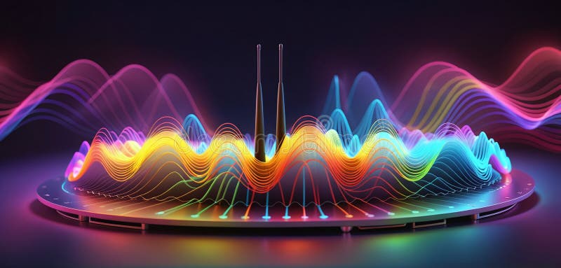 Illustrative Visualization of Radio Waves Around a Transmitting and ...