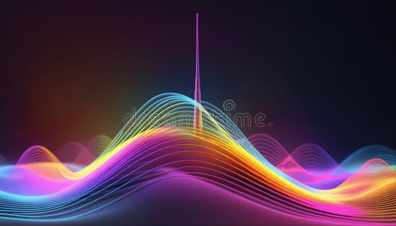 Illustrative Visualization of Radio Waves Around a Transmitting and ...