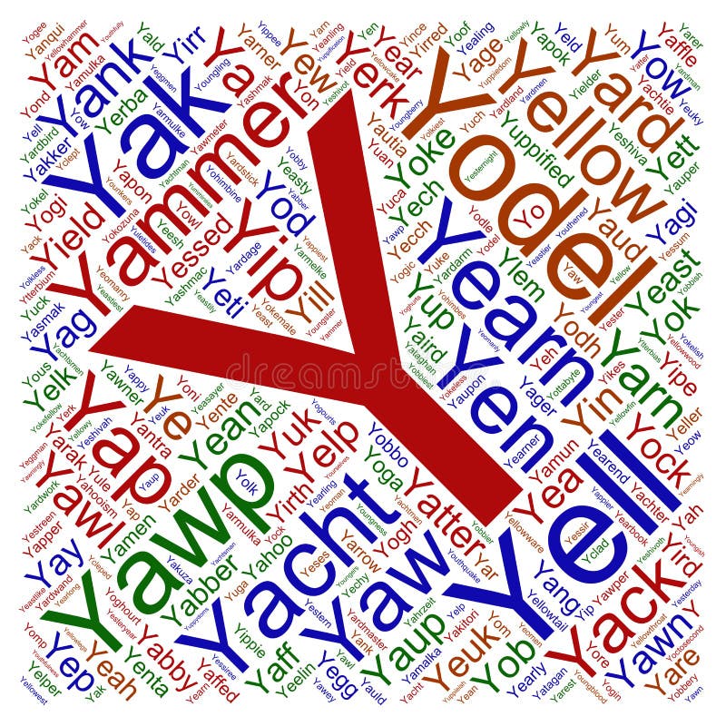 Illustrative Word Cloud Art of the Alphabet Stock Illustration ...