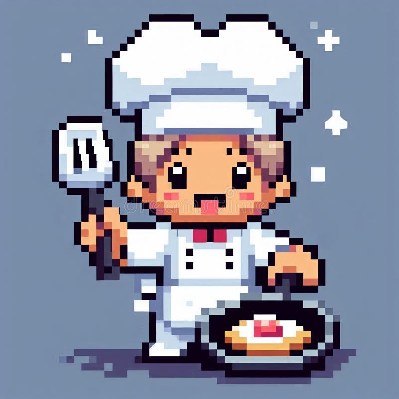 Illustrator Design People Working with Computer,pixel Art Stock ...