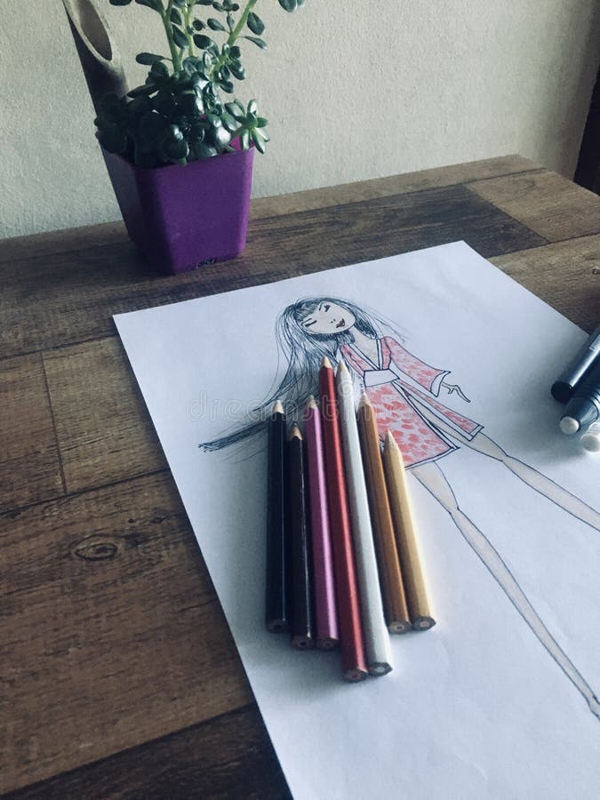 Illustrator desk stock photo. Image of office, home - 194339668