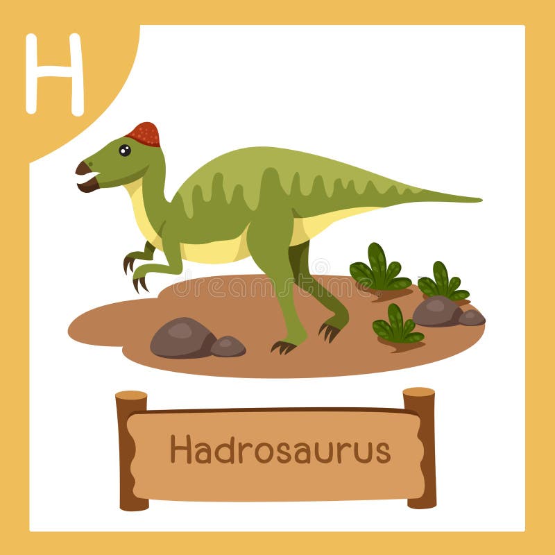 Hadrosaurus Dinosaur. Trace and Color the Picture Children S ...