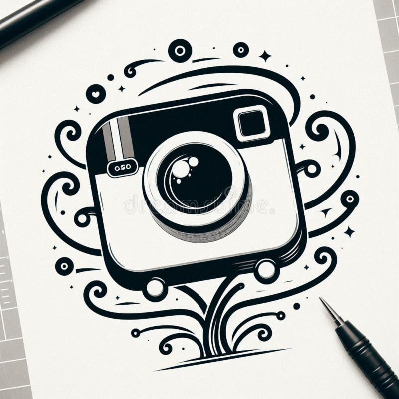 Illustrator Image from Camera Stock Illustration - Illustration of logo ...
