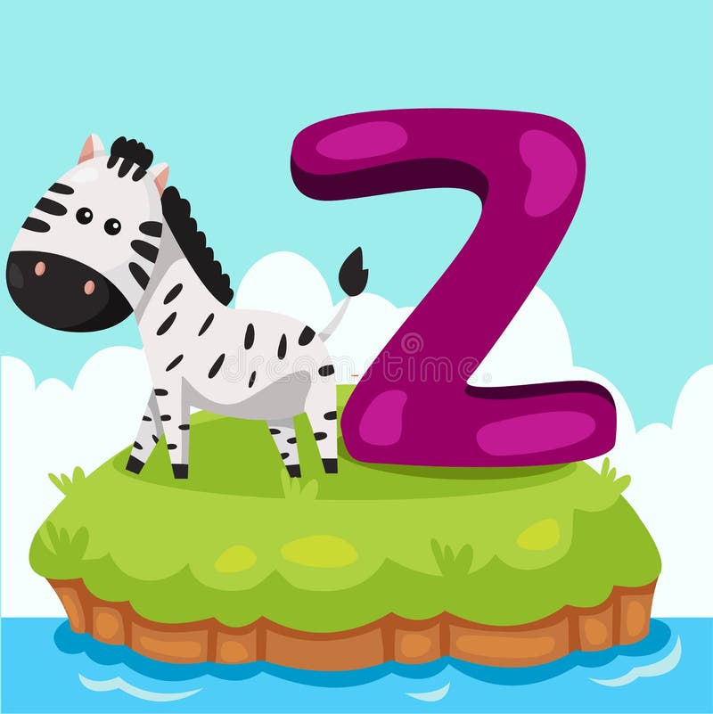 Illustrator of Letter Z is for Zebra Stock Vector - Illustration of ...