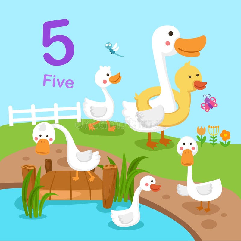 Number five tiger vector stock vector. Illustration of tiger - 46266603