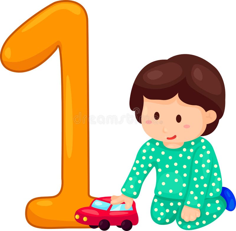 Illustrator of Number one stock vector. Illustration of font - 50448269