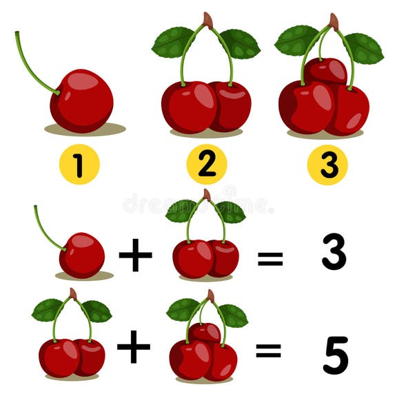 Illustrator of Number and Plus, Adding Stock Vector - Illustration of ...