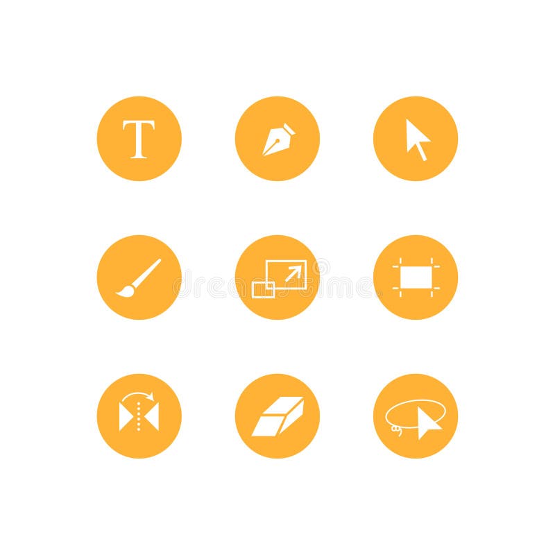 Toolbar Icon Set, Vector Eps10 Stock Vector - Illustration of ...