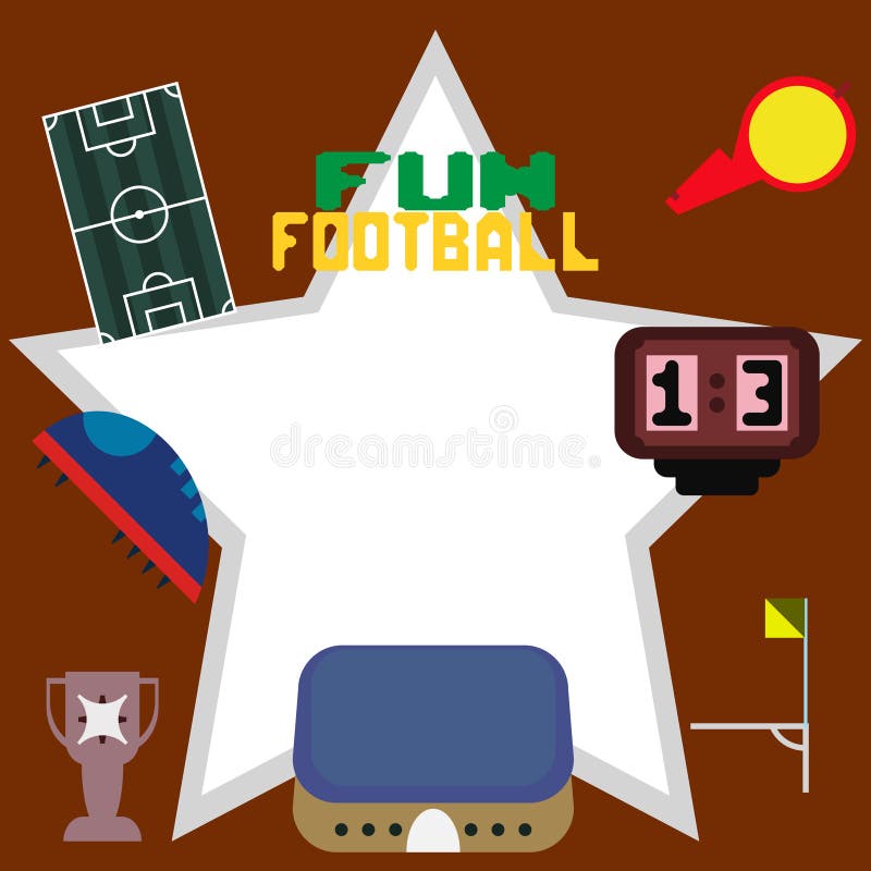Illustrator Vector Graphics Star of Football Template Stock ...